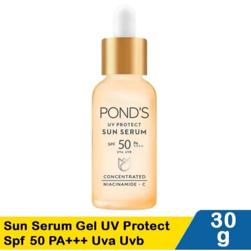 Pond's Ponds UV Protect Sun Serum Concentrated Niacinamide-C SPF50 PA ...