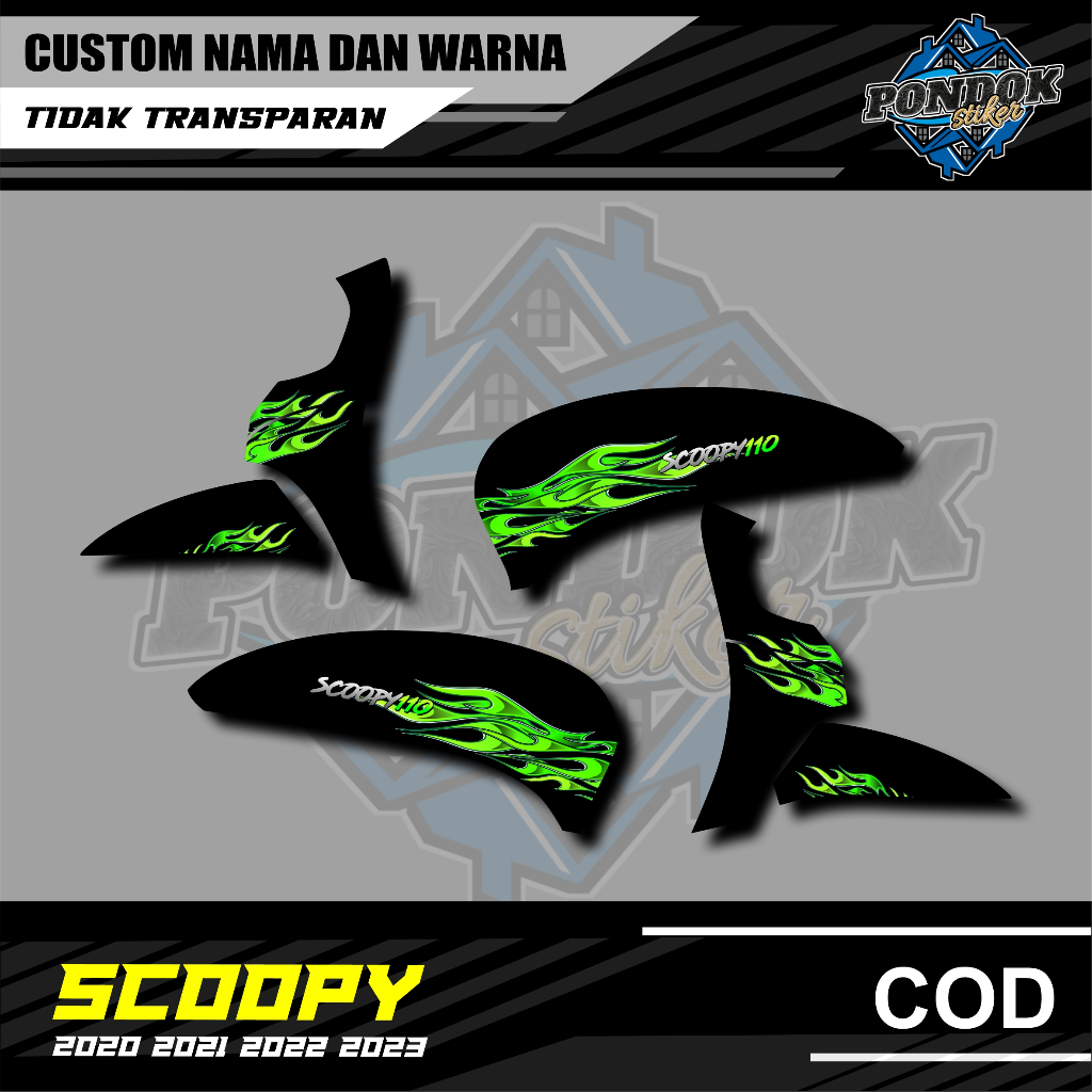 Cool MOTORCYCLE STRIPPING FOR HONDA SCOOPY 2020 2021 2022 2023 2024 ...