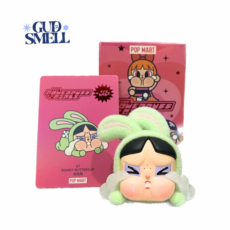 Pop MART POWERPUFF GIRL x CRY BABY BUNNY BUTTERCUP FRESHPOL | Shopee ...