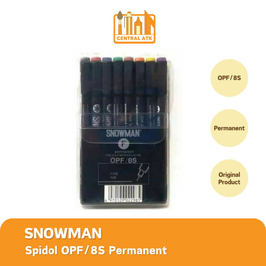 Snowman FINE OHP MARKERS 8 COLORS MARKER (FINE) | Shopee Singapore