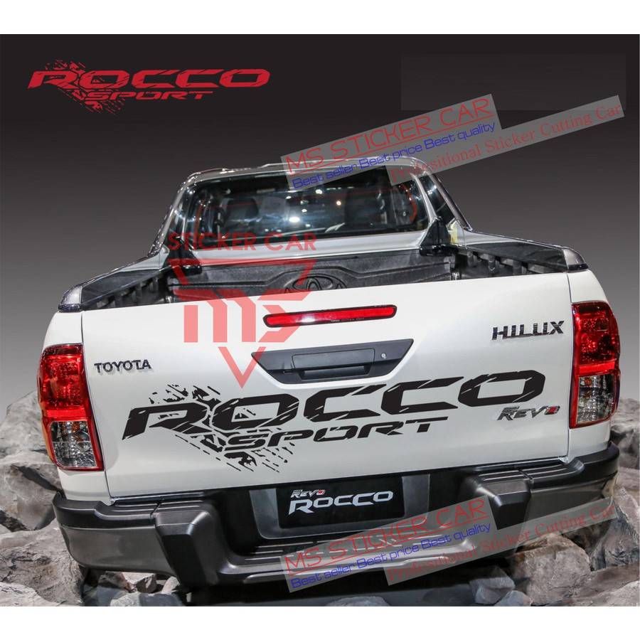 0720 sticker cutting hilux rocco Rear Tailgate cutting Car sticker ...