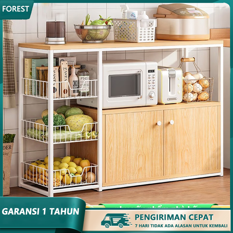 Kitchen shelves, kitchen storage shelves, vegetable shelves | Shopee ...
