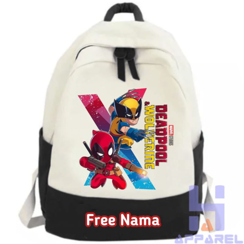 Marvel DEADPOOL & WOLVERINE Children's Backpack | Shopee Singapore