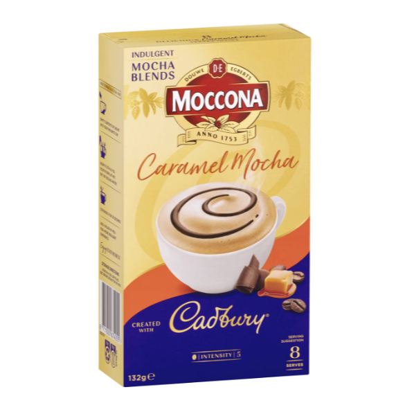 Moccona Cadbury Caramel Mocha Sachets 8 Packs | Shopee Singapore