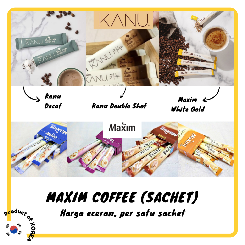 Maxim Kanu Korean Coffee Therm Hygr Therm스 Dolce Latte Decaf Coffee ...