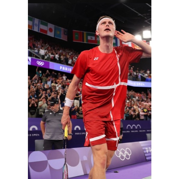 Viktor Axelsen of Team Badminton Jersey Shirt Denmark Olympic Games ...