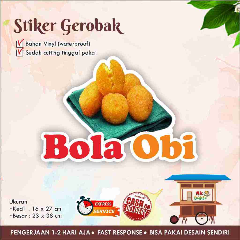 Obi Ball VINYL Cart Glass Sticker/Food LABEL | Shopee Singapore