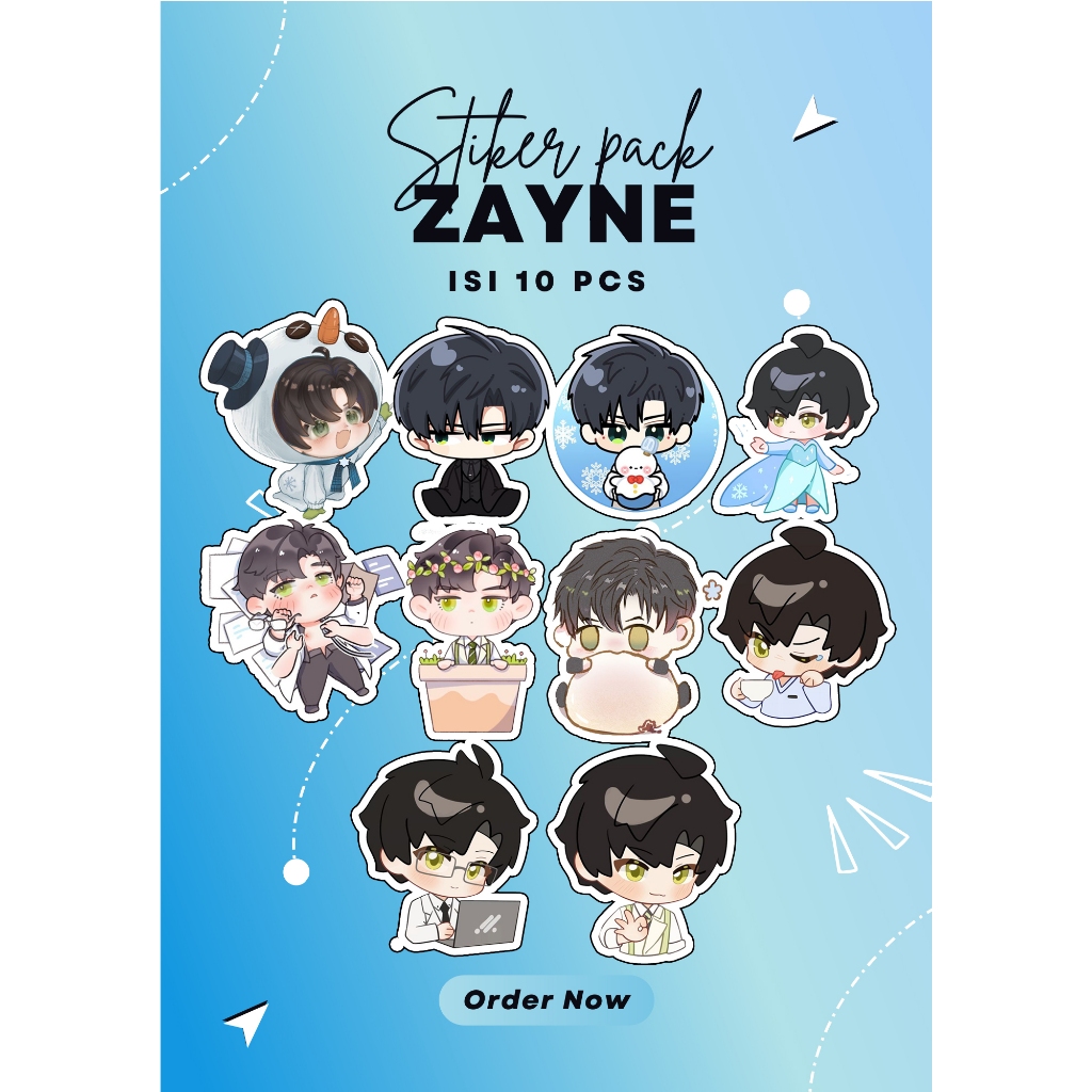 ZAYNE LOVE AND DEEPSPACE GAME STICKERS 1 PACK | Shopee Singapore