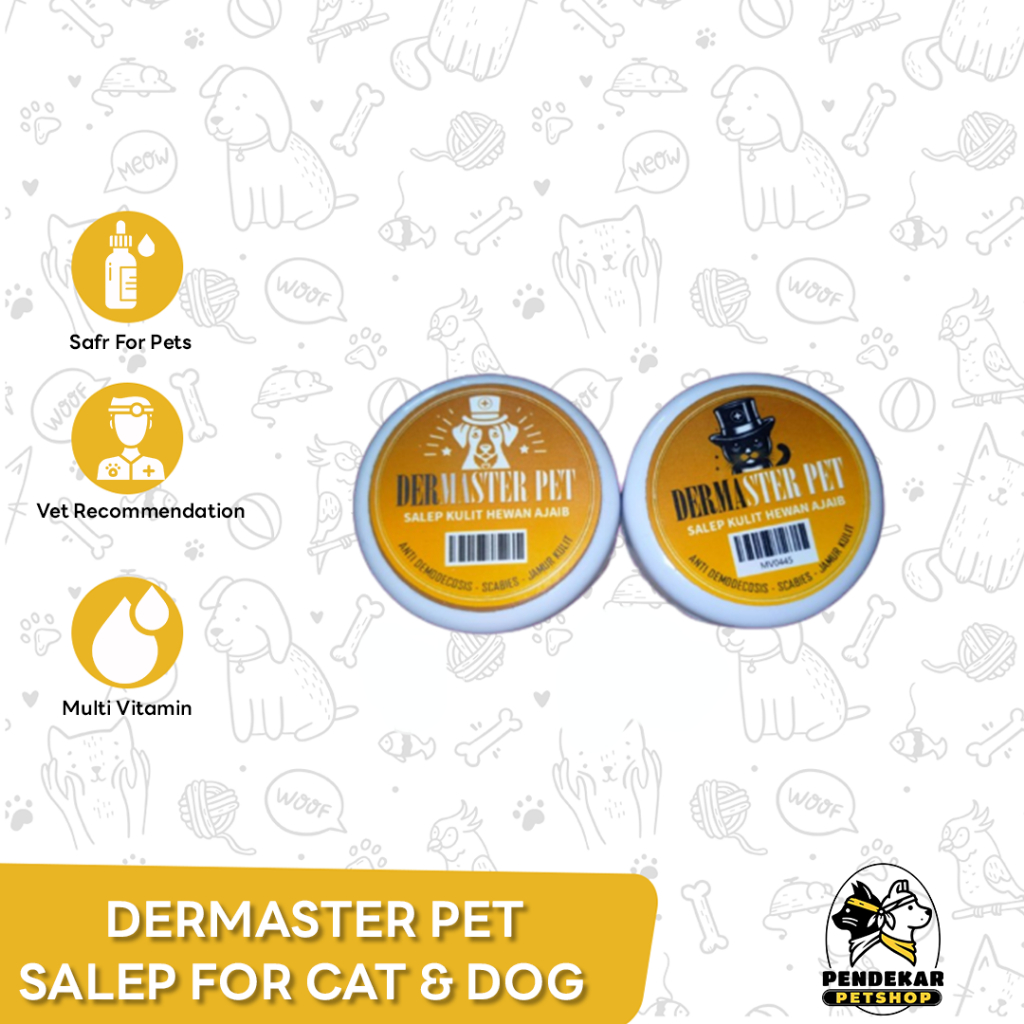 Scabies Dermaster Pet Fungal Medicine Ointment for Cats and Dogs ...