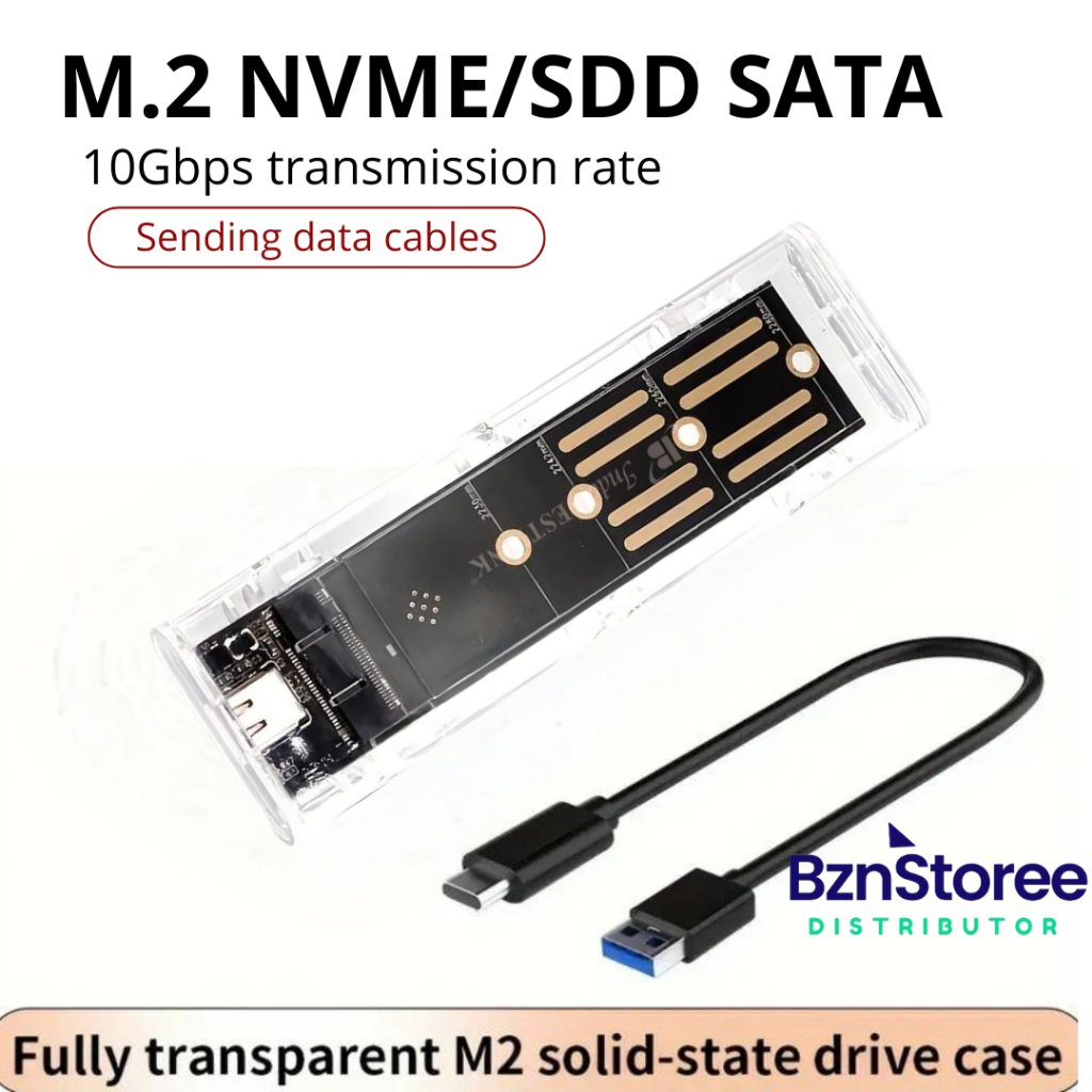 Casing SSD External M.2 NVME+USB 3.1 Type C /M.2 NVME SSD Enclosure /M ...