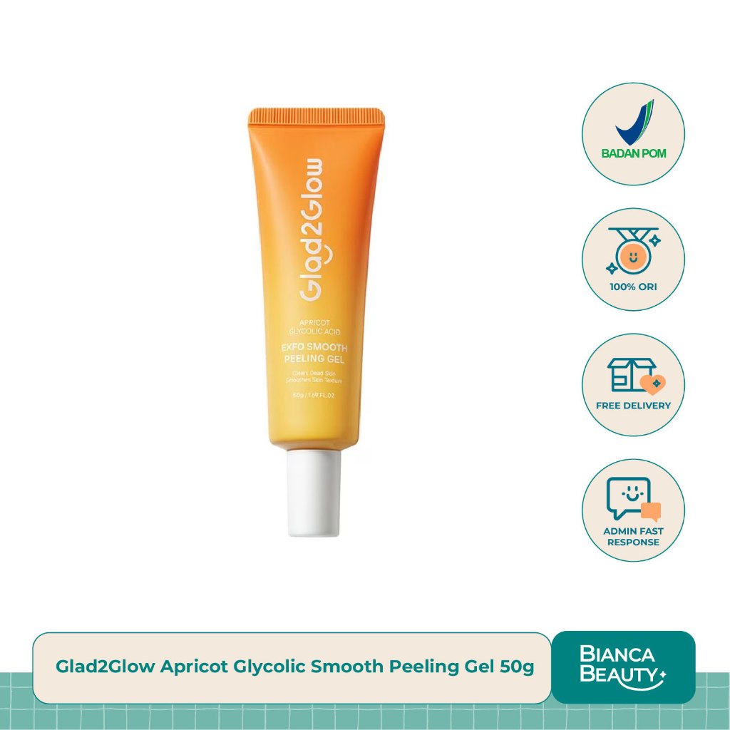 Glad2glow Peeling Gel Apricot Glycolic Acid Exfo Smooth 50g | Shopee ...