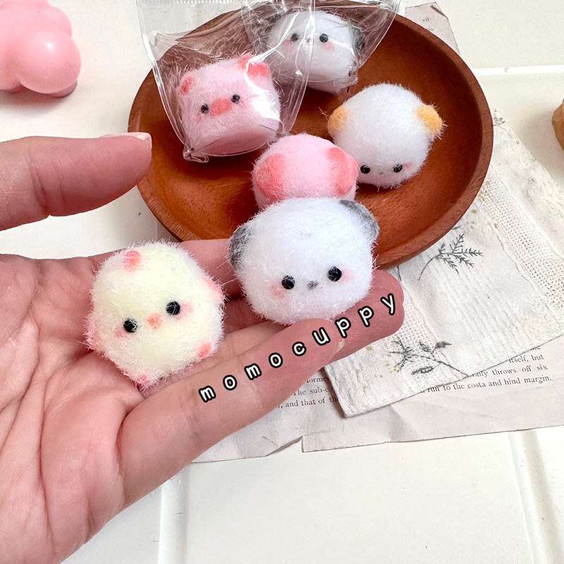 Super mini Taba PREMIUM squishy baby chicken puppy Sticky chewy chick ...