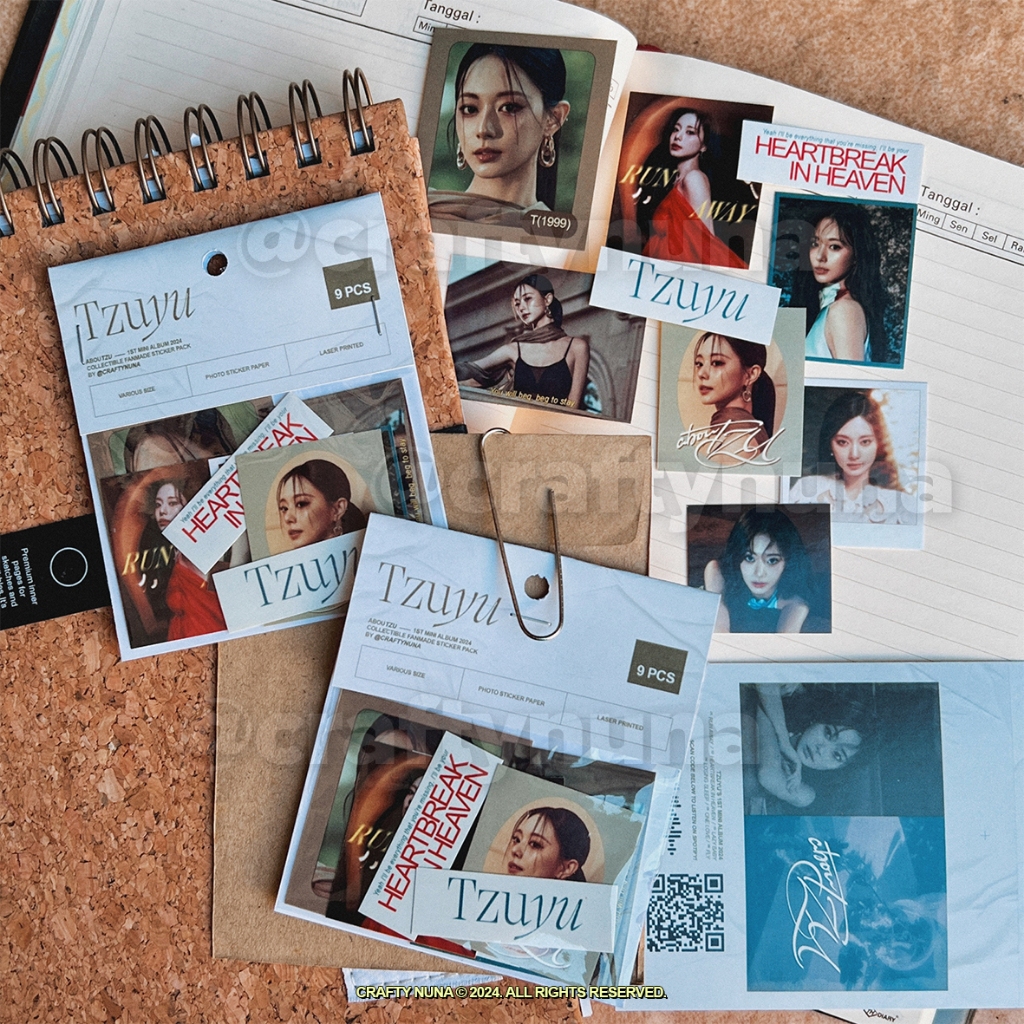 Aboutzu - TZUYU 1st MINI ALBUM FANMADE STICKER PACK TWICE kpop STICKER ...