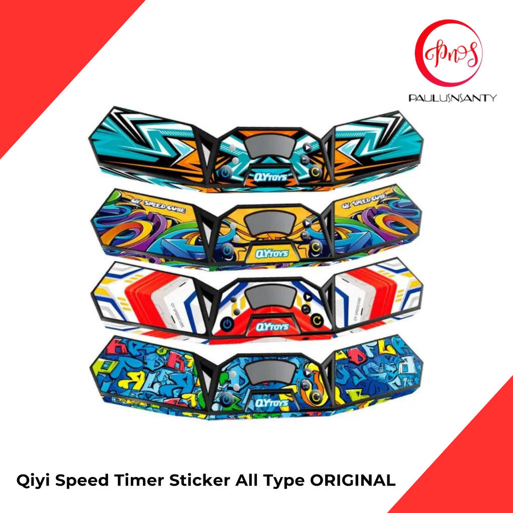 [P] Sticker / Skin for QiYi Speedcubing Timer Cube Puzzle Qi Yi Time ...