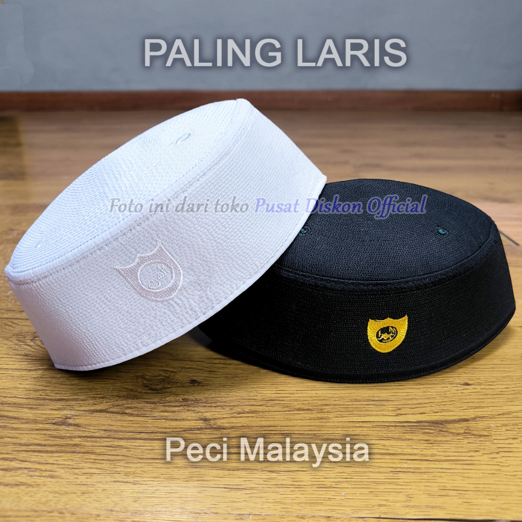 PUTIH Peci Kopiah Malaysia White Kopiah Malaysian White Songkok ...