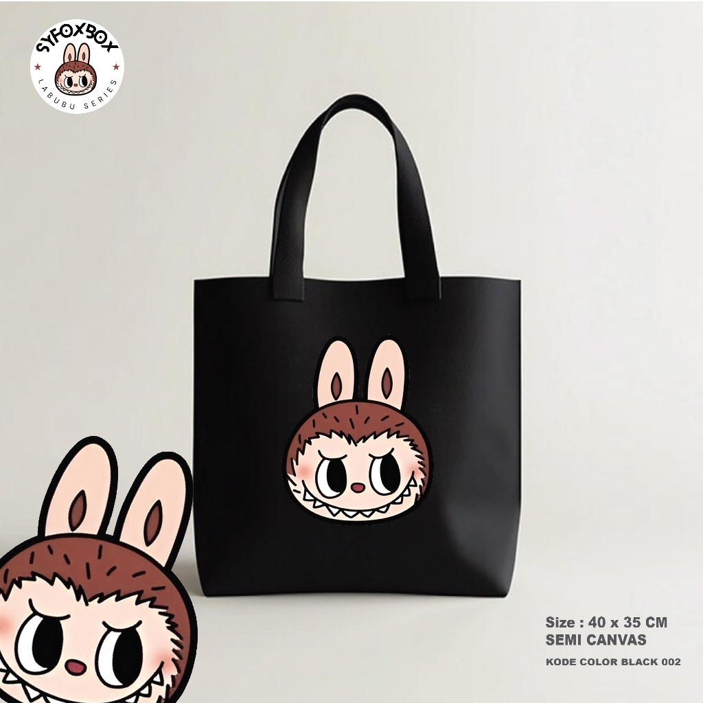 PREMIUM LABUBU Tote Bag - KW - SEMI CANVAS MATERIAL | Shopee Singapore