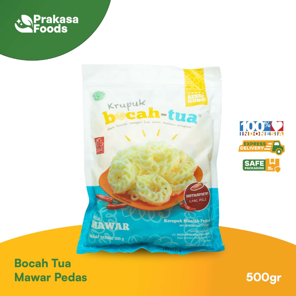 MAWAR Old Boy Spicy Rose Crackers 500gr | Shopee Singapore