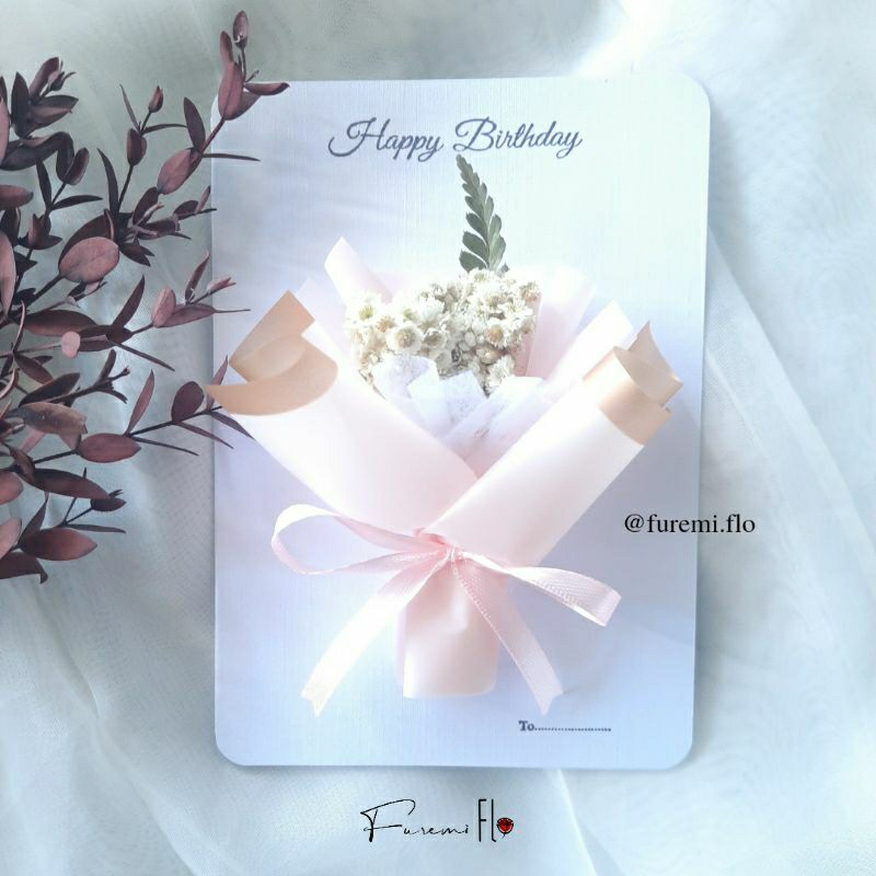 A6 Mini Bouquet Greeting Card | Aesthetic greeting card | Flower ...