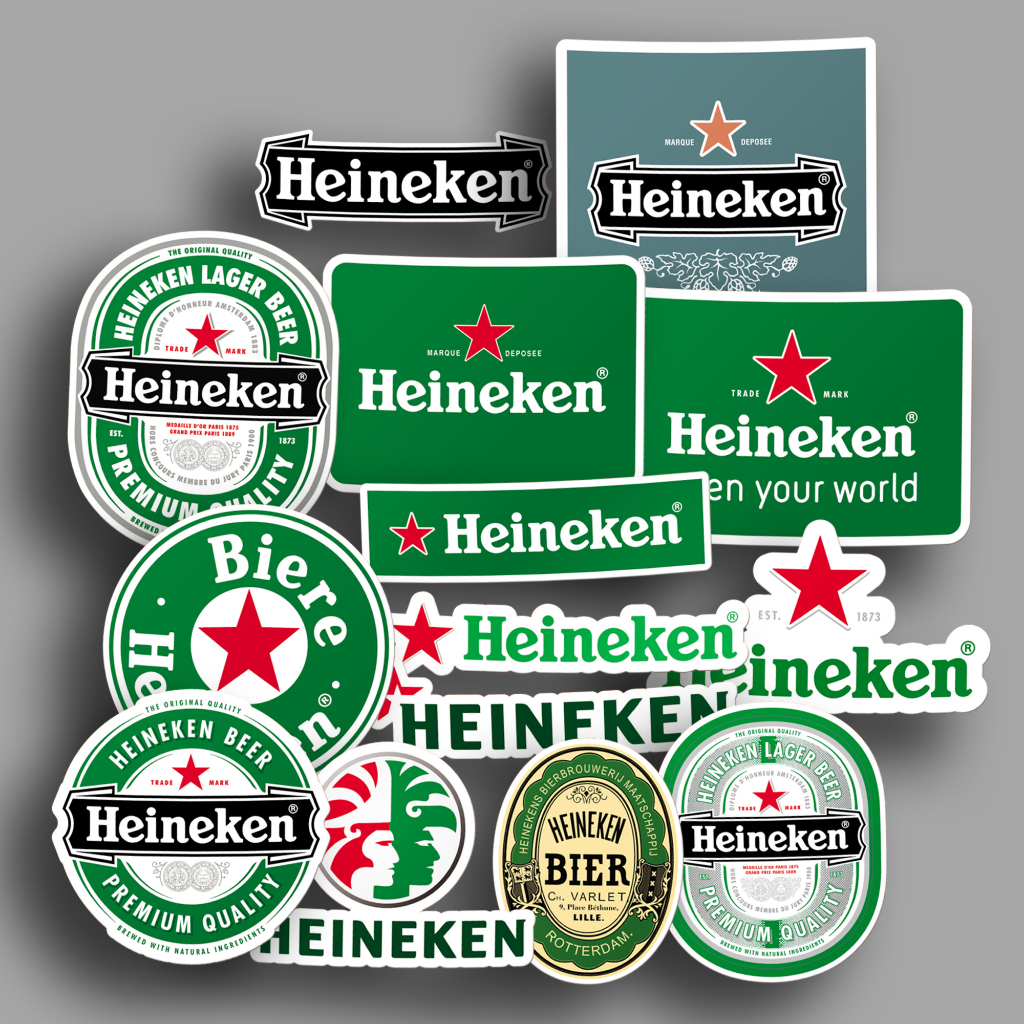 Aesthetic Brand Logo Heineken Sticker For Motorcycle | Shopee Singapore
