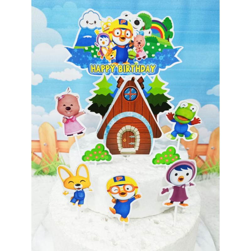 PORORO Cake topper/PORORO XTRA Cake decoration | Shopee Singapore