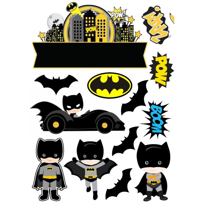 Batman/happy Birthday Cake Topper Can Request Name and Age/Batman ...