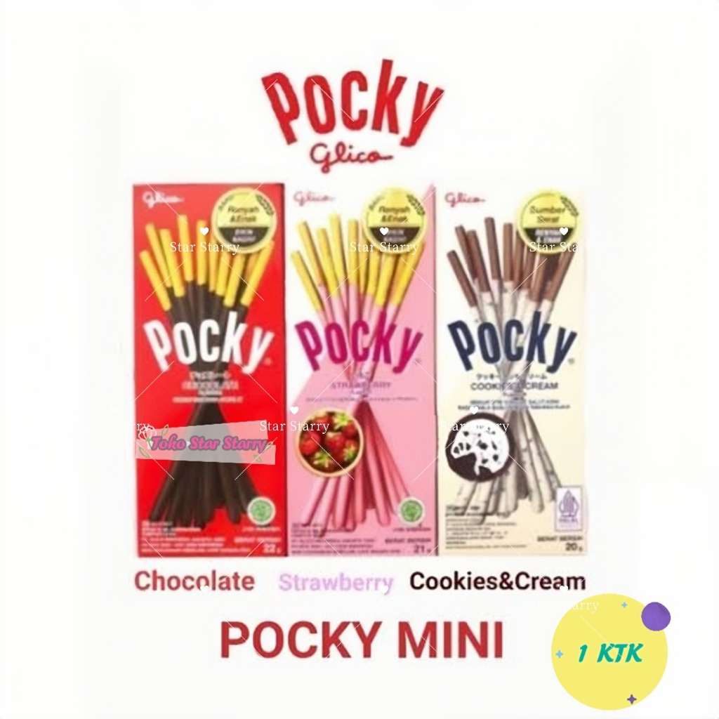 [Per Box] Pocky 1 Box Chocolate Stick 20gr - 22gr / Strawberry ...