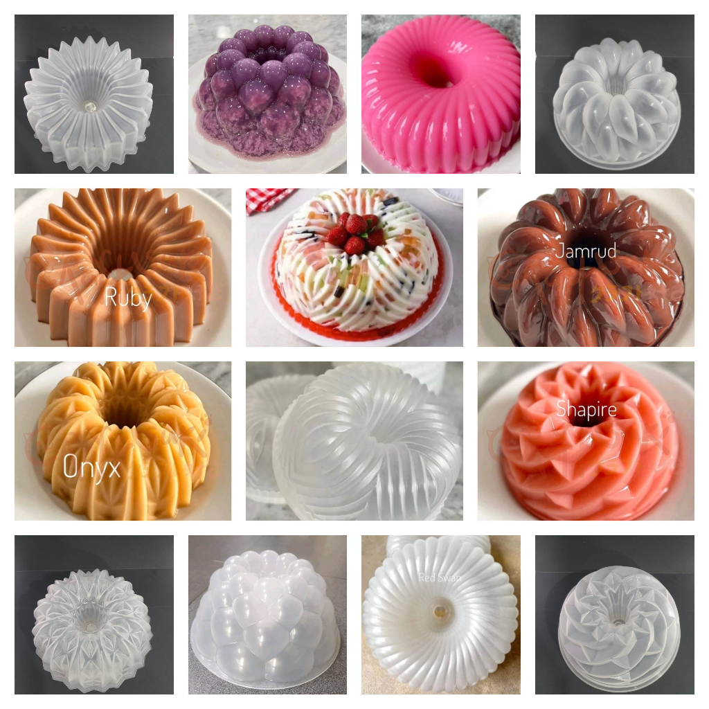 MAWAR MATAHARI Chocolate Pudding Cake Mold Agar Agar Jelly Cake Pan ...