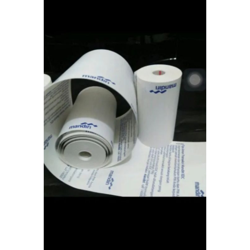 Bank Mandiri Logo Thermal Paper UK.57/58X40mm 10 roll Package | Shopee ...