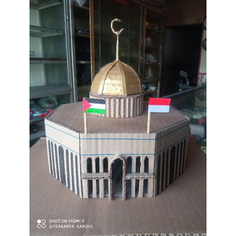 Cardboard crafts for miniatures of the al aqsa mosque | Shopee Singapore