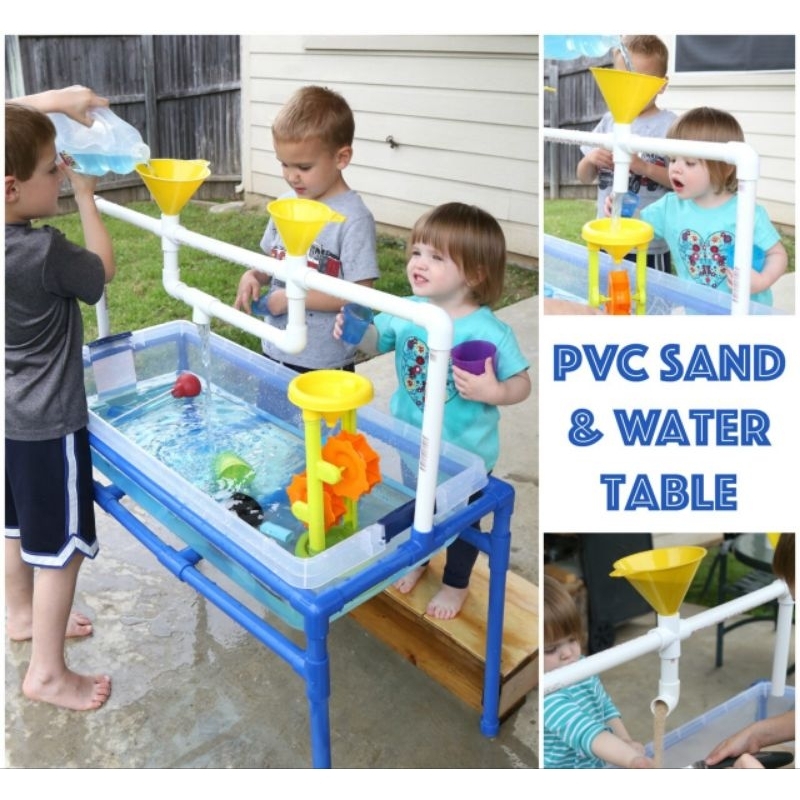 DIY Paralon Set with table frame and water toy | Shopee Singapore