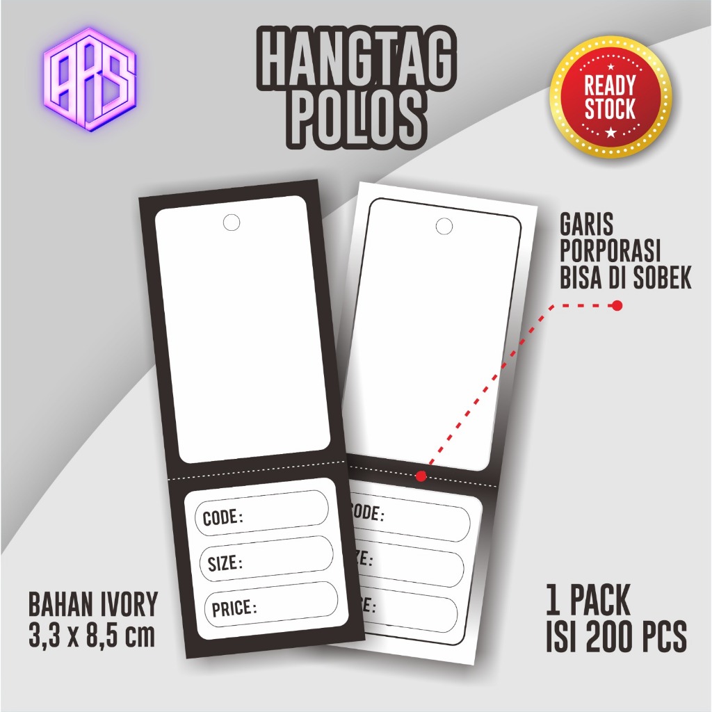 (200pcs) CLOTHING HANG TAG / PLAIN HANGTAG / CLOTHING LABEL / CLOTHING BRAND | Shopee Singapore