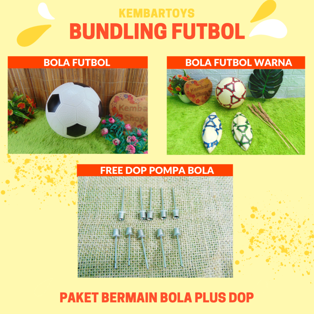 Bun-futbol BUNDLING Ball FUTBOL DOP Pump futsal soccer Ball Package ...