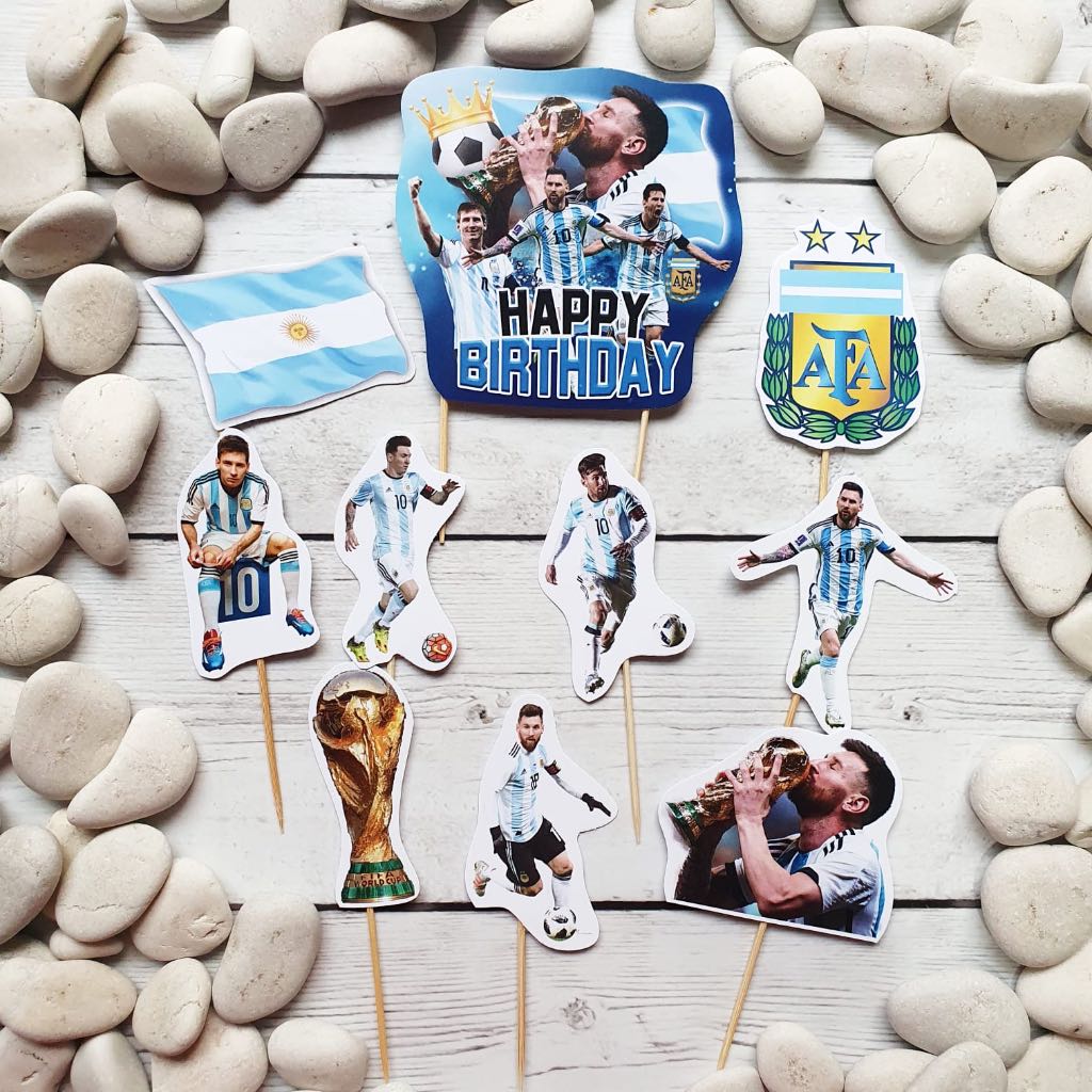 Lionel Messi Cake Topper (10pcs) | Shopee Singapore