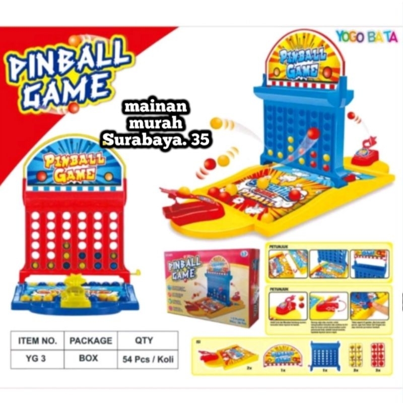 YG Pinball Game Toys For Children The 4-Ball Toys Pin Ball Game ...