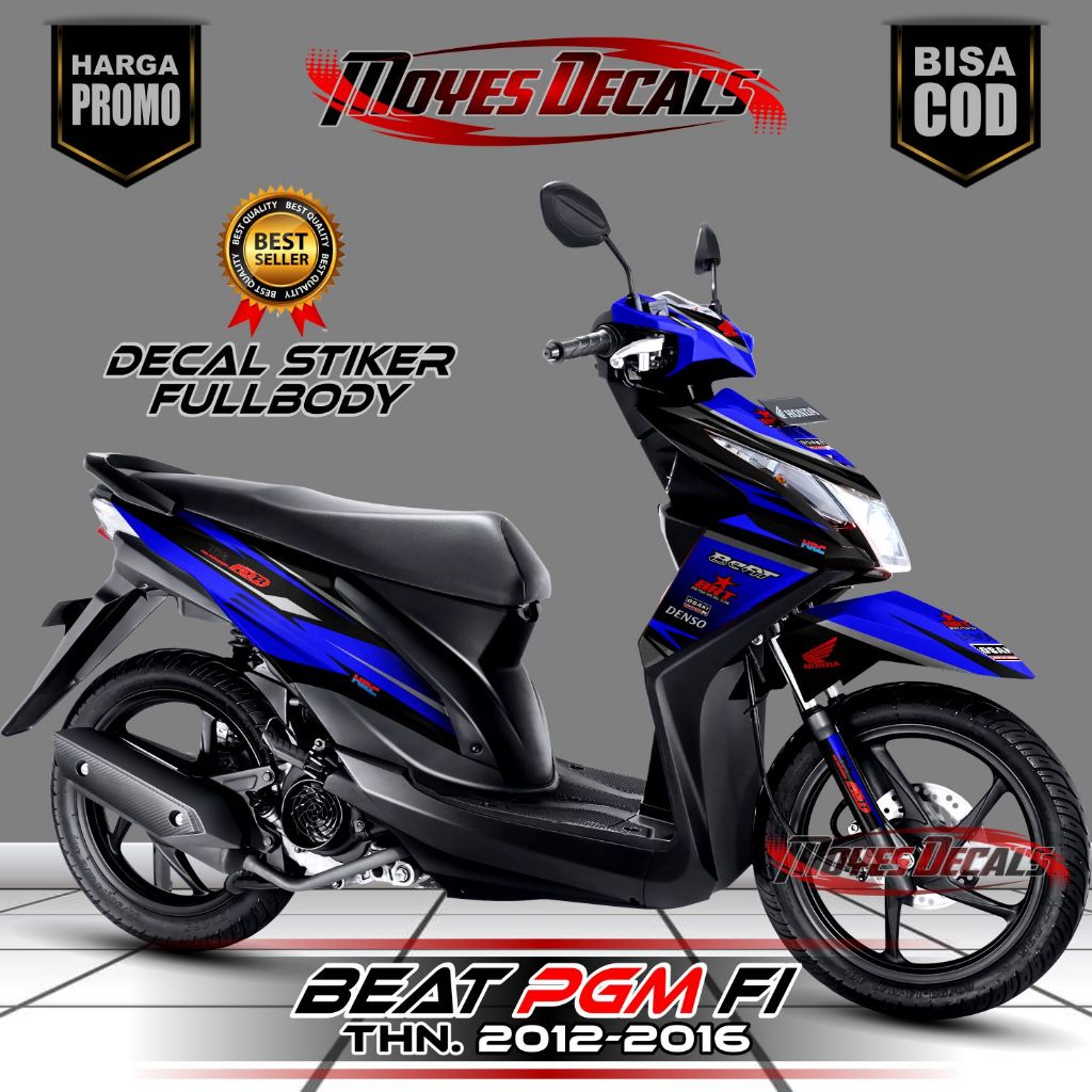 Honda Beat PGM F1 Fullbody Sticker Decal Design with Racing Motif ...