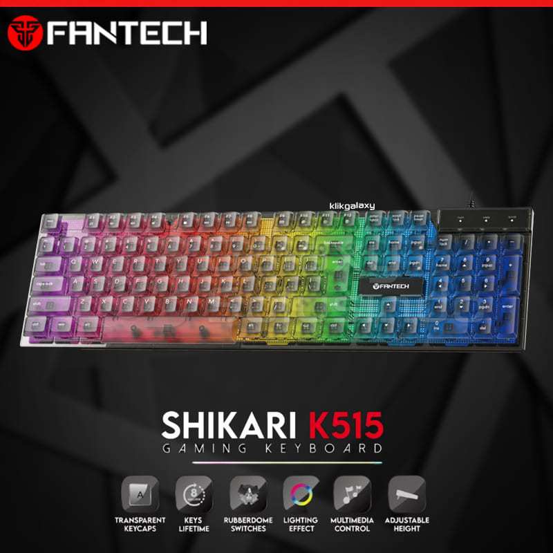 Fantech K515 SHIKARI RGB Transparent Gaming Keyboard | Shopee Singapore