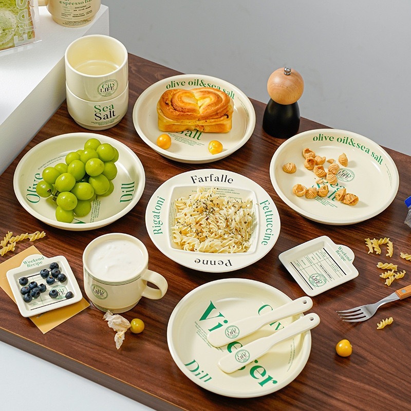 PASTA SERIES/Korean Style Aesthetic Plate/Vintage Plate/Korean Plate ...