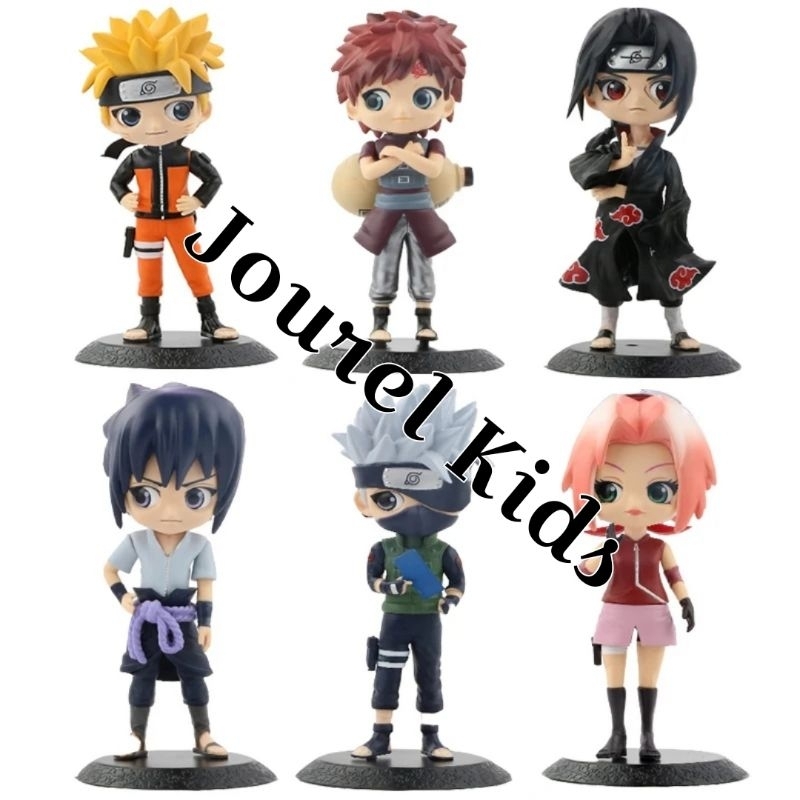 Action Figure Naruto Kakashi Sasuke Itachi Sakura Qposket | Shopee ...