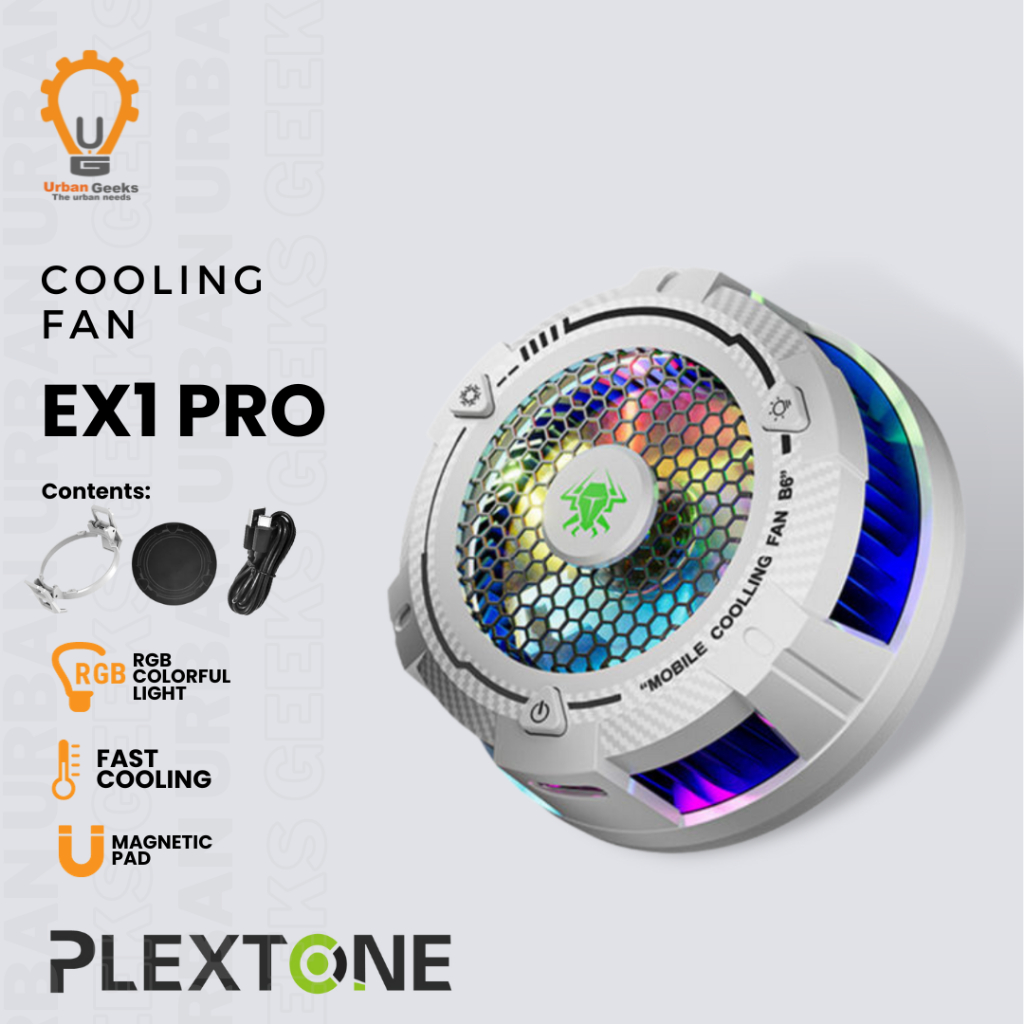 Plextone EX1 Pro Fan Cooler Semiconductor Funcooler Magnetic Radiator with RGB Cooling HP ...