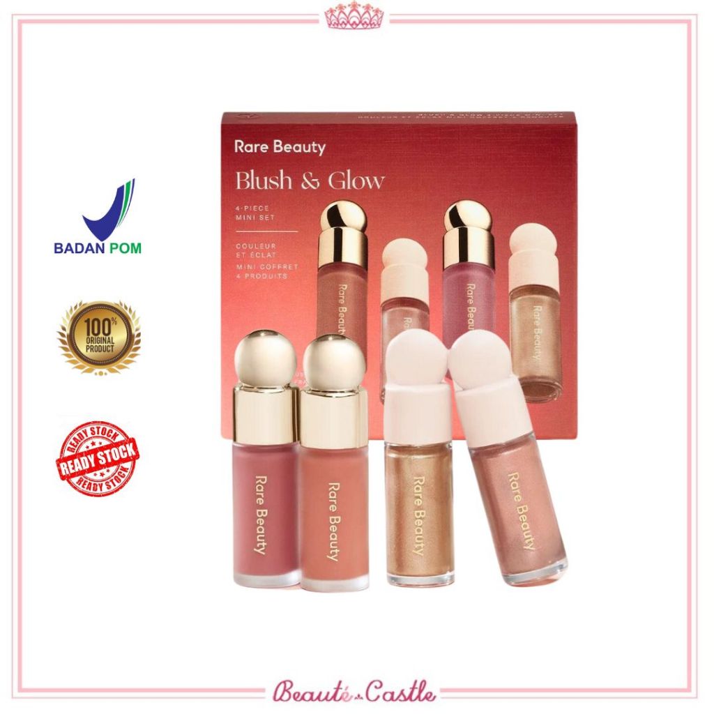 Rare Beauty Blush & Glow 4-Piece Mini Set Limited Edition/Blush Selena ...