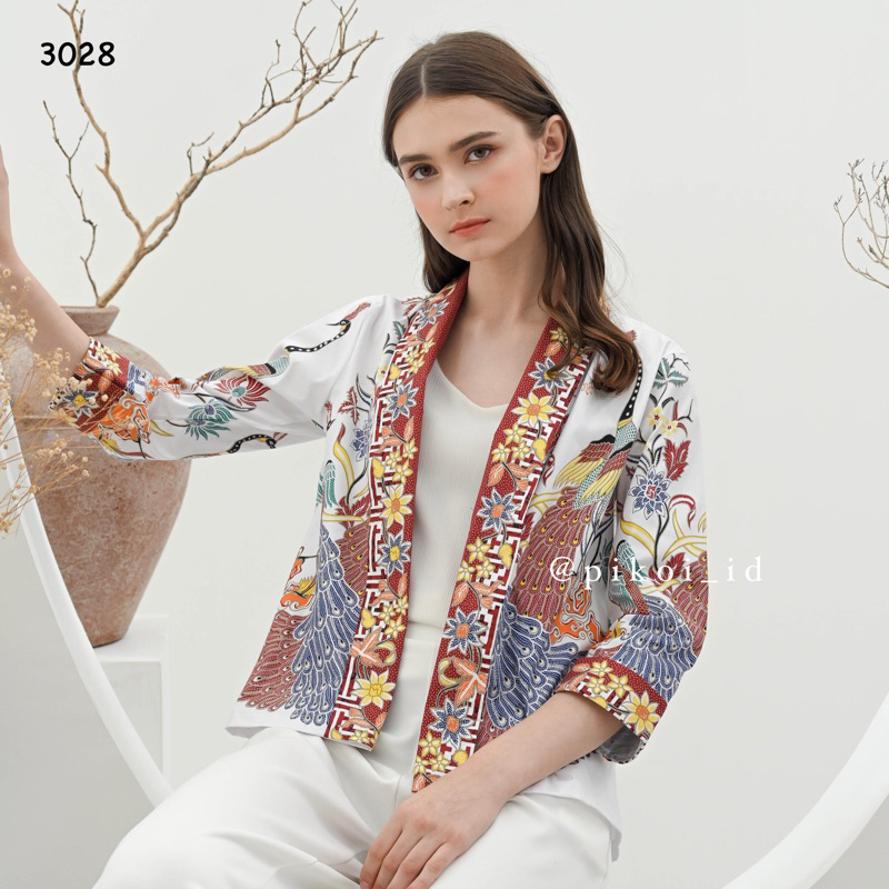 Women's batik Outer / modern batik blazer / girls' batik shirt / office ...