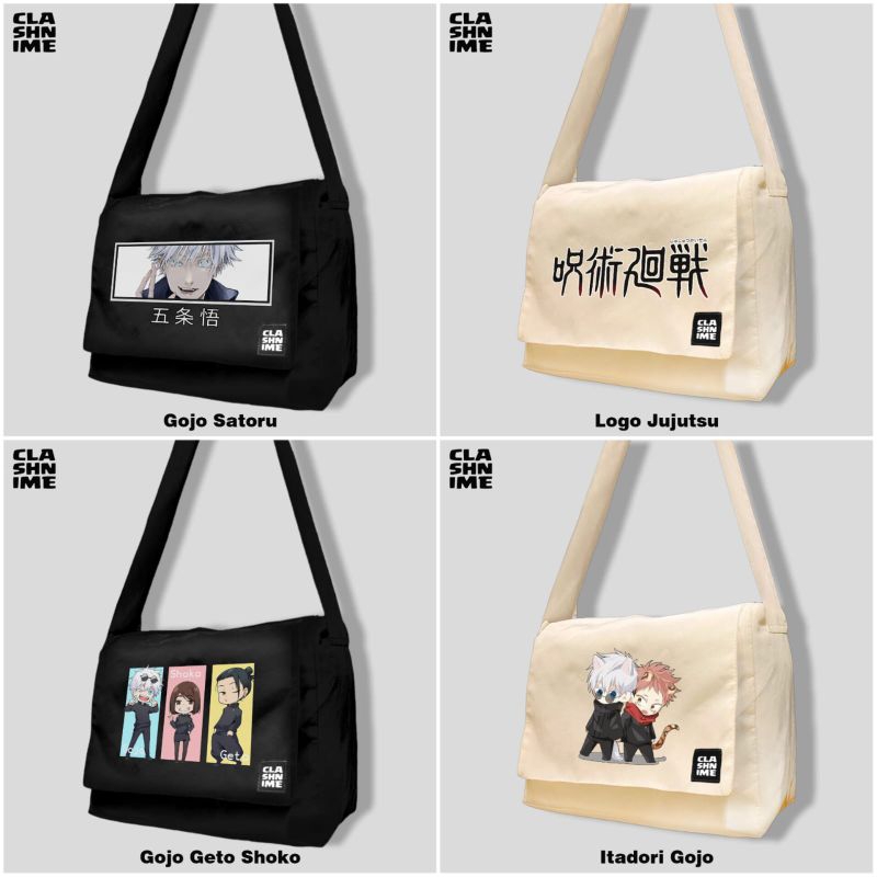 Sling Bag Anime Jujutsu Kaisen Gojo Inumaki Fushiguro Geto Itadori ...