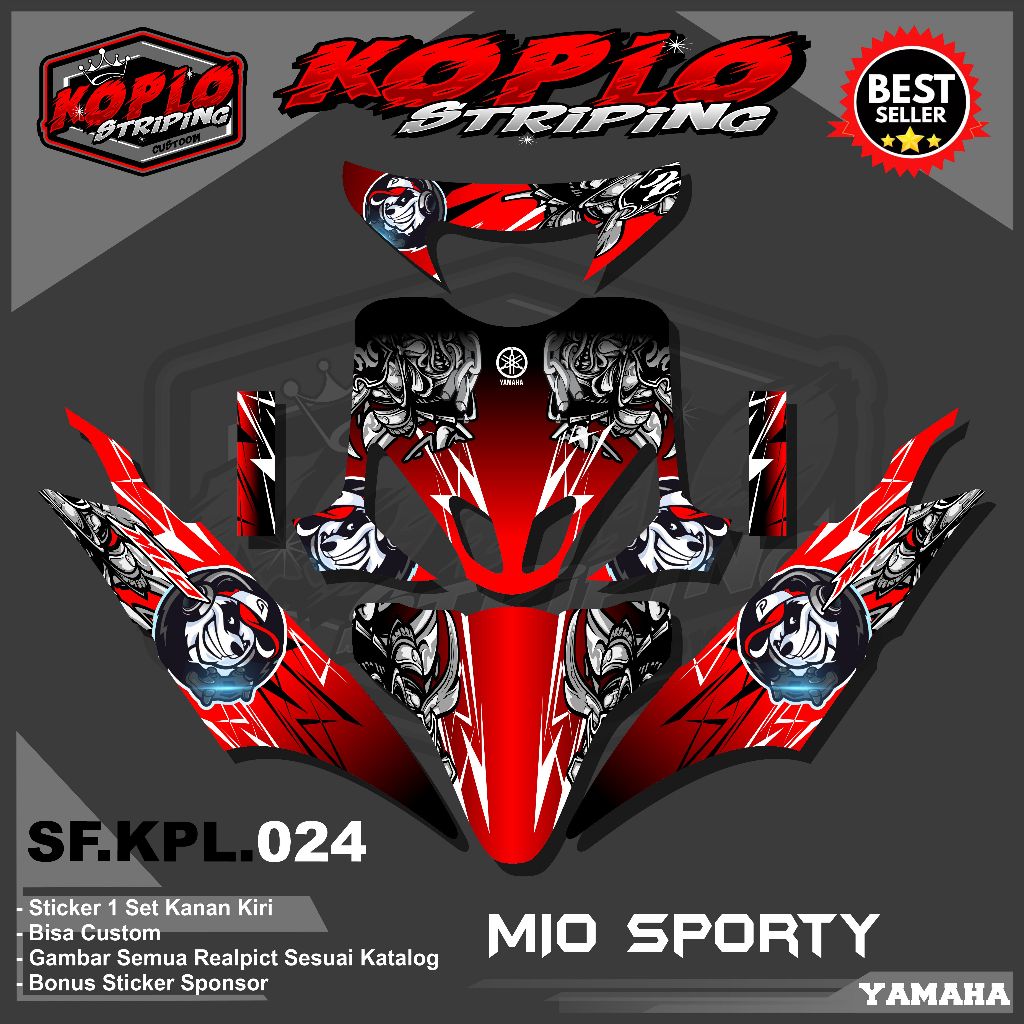 Yamaha Mio Sporty Full Body Motorcycle Decal Sticker - Mio Sporty Full ...