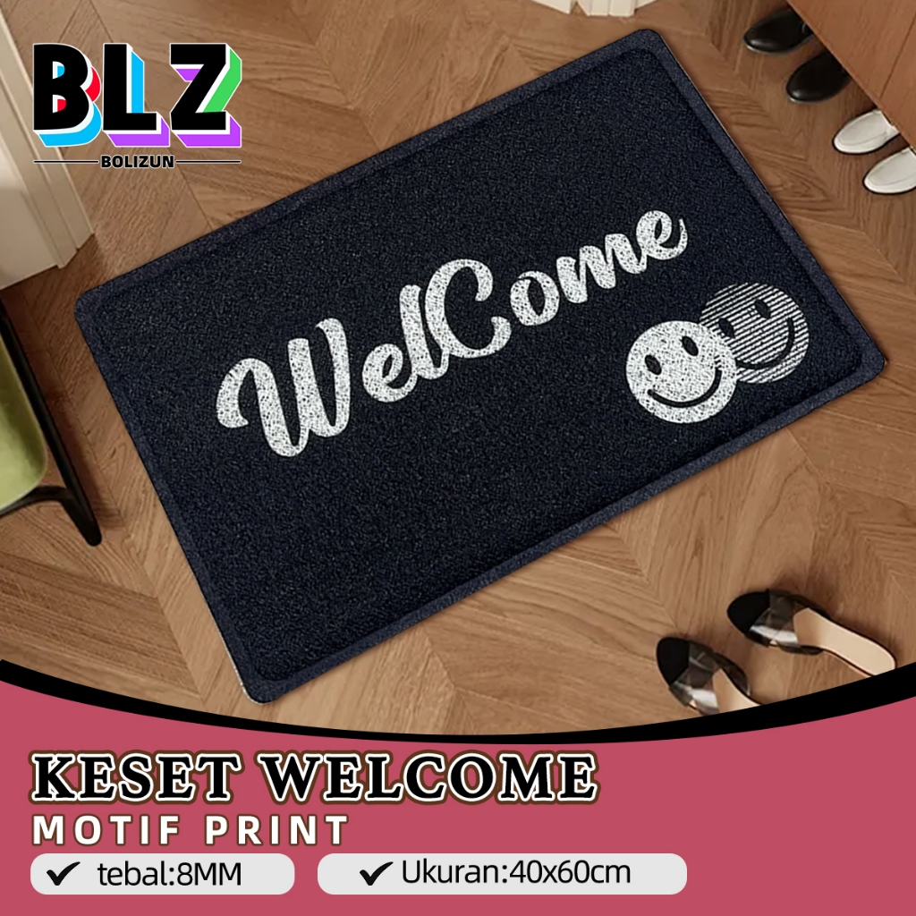 BOLIZUN Vermicelli Noodle PVC Carpet Doormat Welcome New Full Printing ...