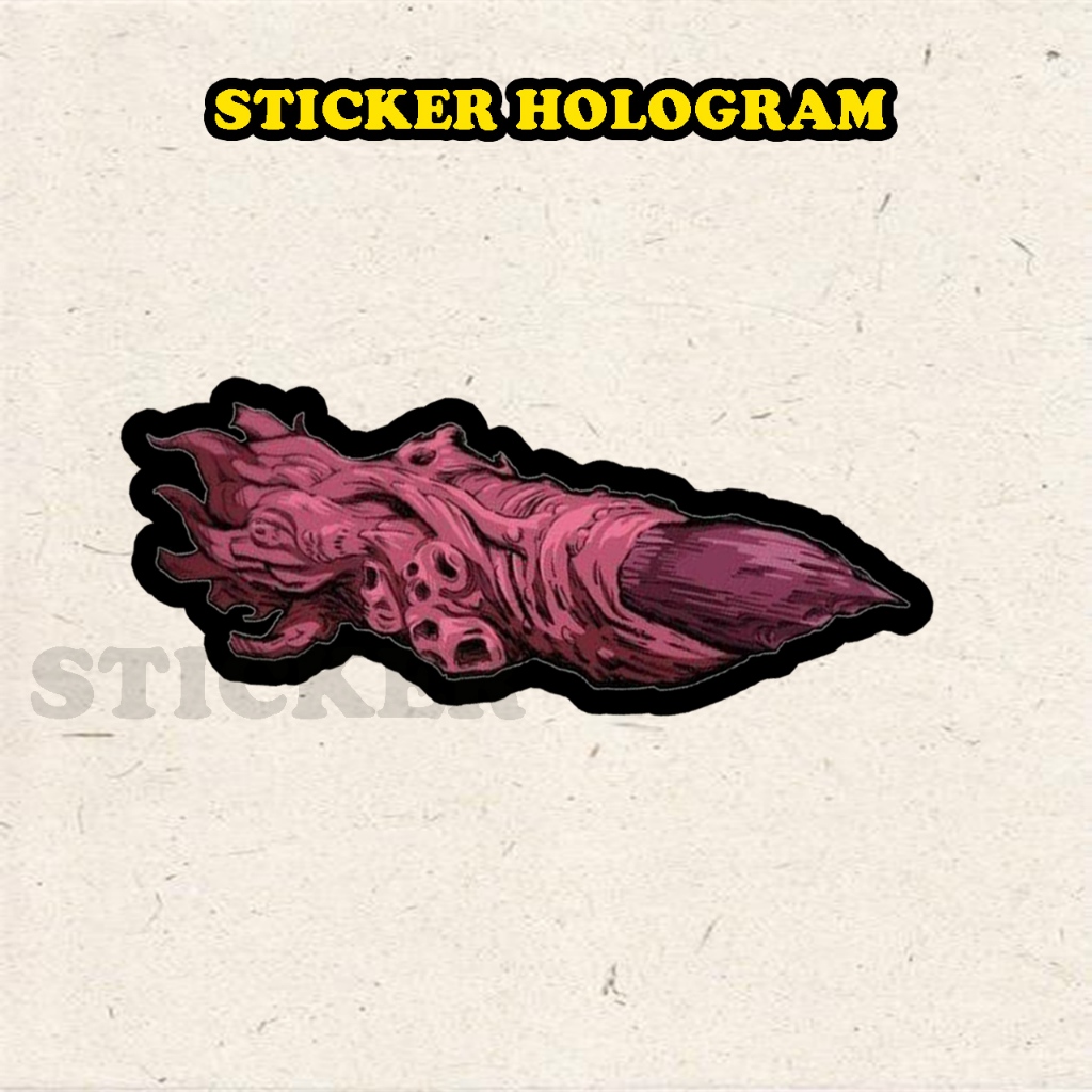 Sukuna Finger Hologram sticker case sticker hp & laptop Size 10cm ...