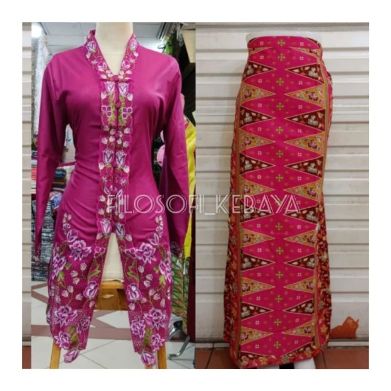 KATUN Best Selling!! tulip Flower Pattern Brocade kebaya Suit ...