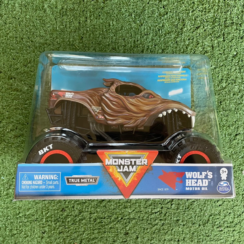 Monster Jam Wolf's Head 1:24 Scale Spin Master Truck Wolfs Diecast ...