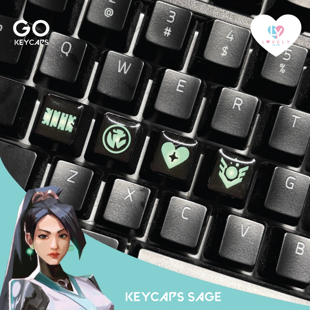 Keycaps PBT Valo Sage Ability | GO KEYCAPS | Shopee Singapore