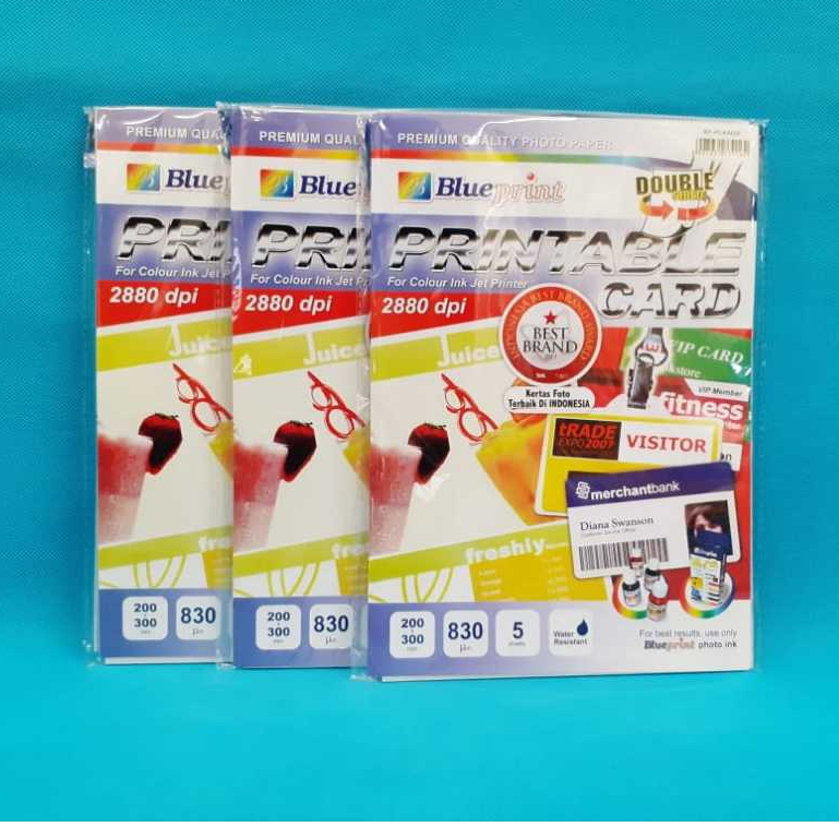 Blueprint ID CARD / PRINTABLE CARD A4 PAPER BLUEPRINT | Shopee Singapore