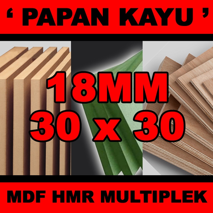 Multiplex mdf board hmr 18mm thick, size 30x30 | Shopee Singapore